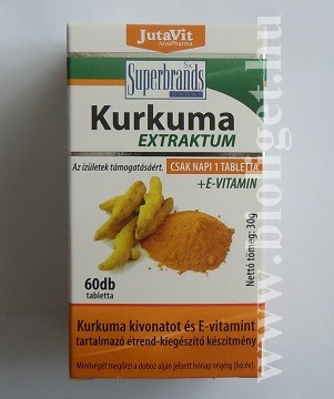 Kurkuma extraktum tabletta - JutaVit - Bioliget